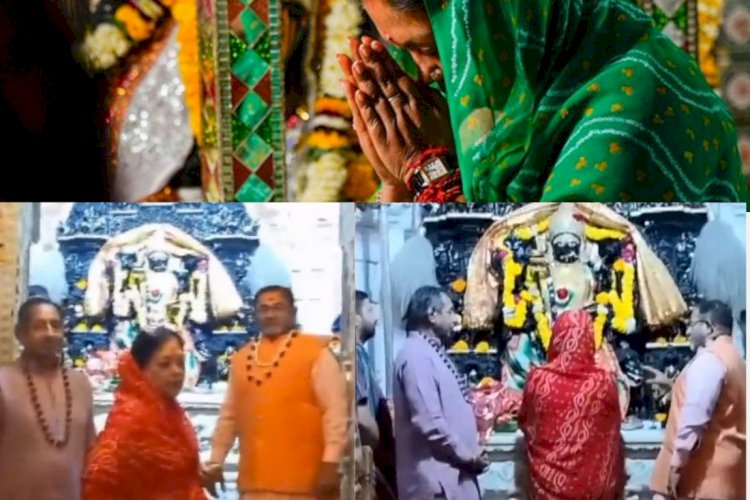 वोटिंग के बाद वसुंधरा राजे पहुंची मां त्रिपुरा सुंदरी के दर - thinQ360